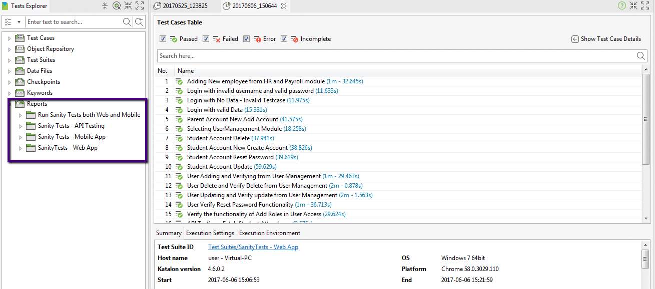 Selenium based frameworks compared to Katalon Studio